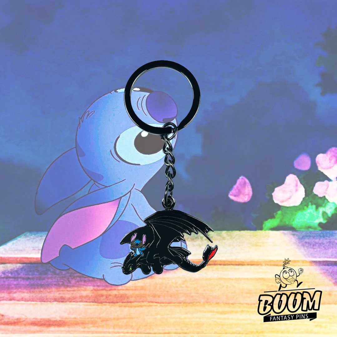Stitch and Toothless Keychain, Lilo&stitch, Disney Fantasy Keychains ...