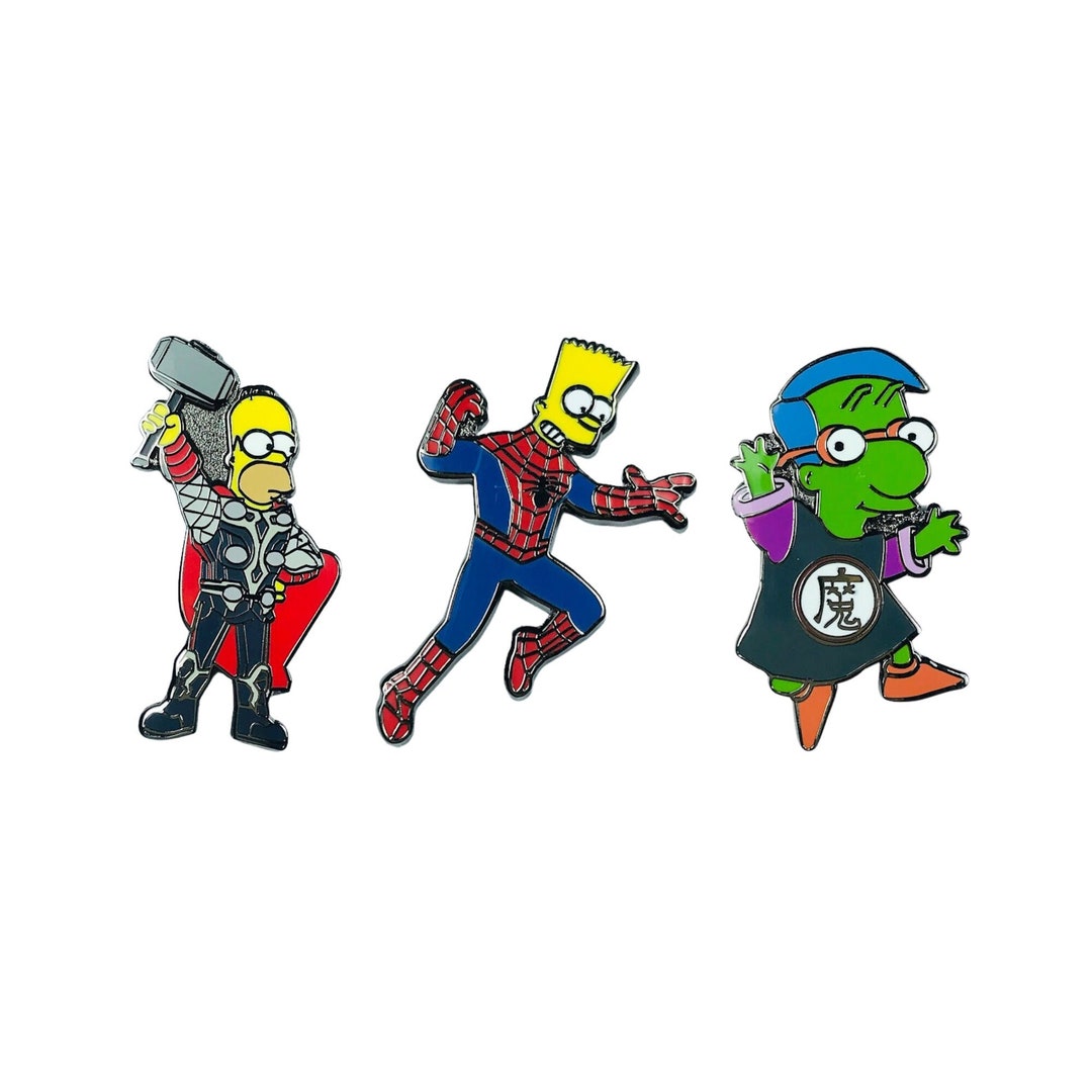 Bart Simpson, the Simpsons: Unique Fantasy Pins, Simpsons Pins, Homer ...