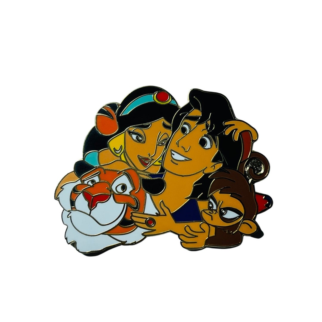 Pin – Princess Jasmine Abu and Rajah From Aladdin – Disney Fantasy ...