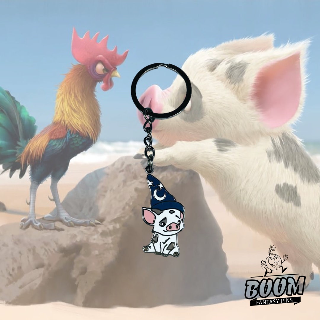 Pua Keychain Moana Adorable Disney Fantasy Keychain Celebrate the ...