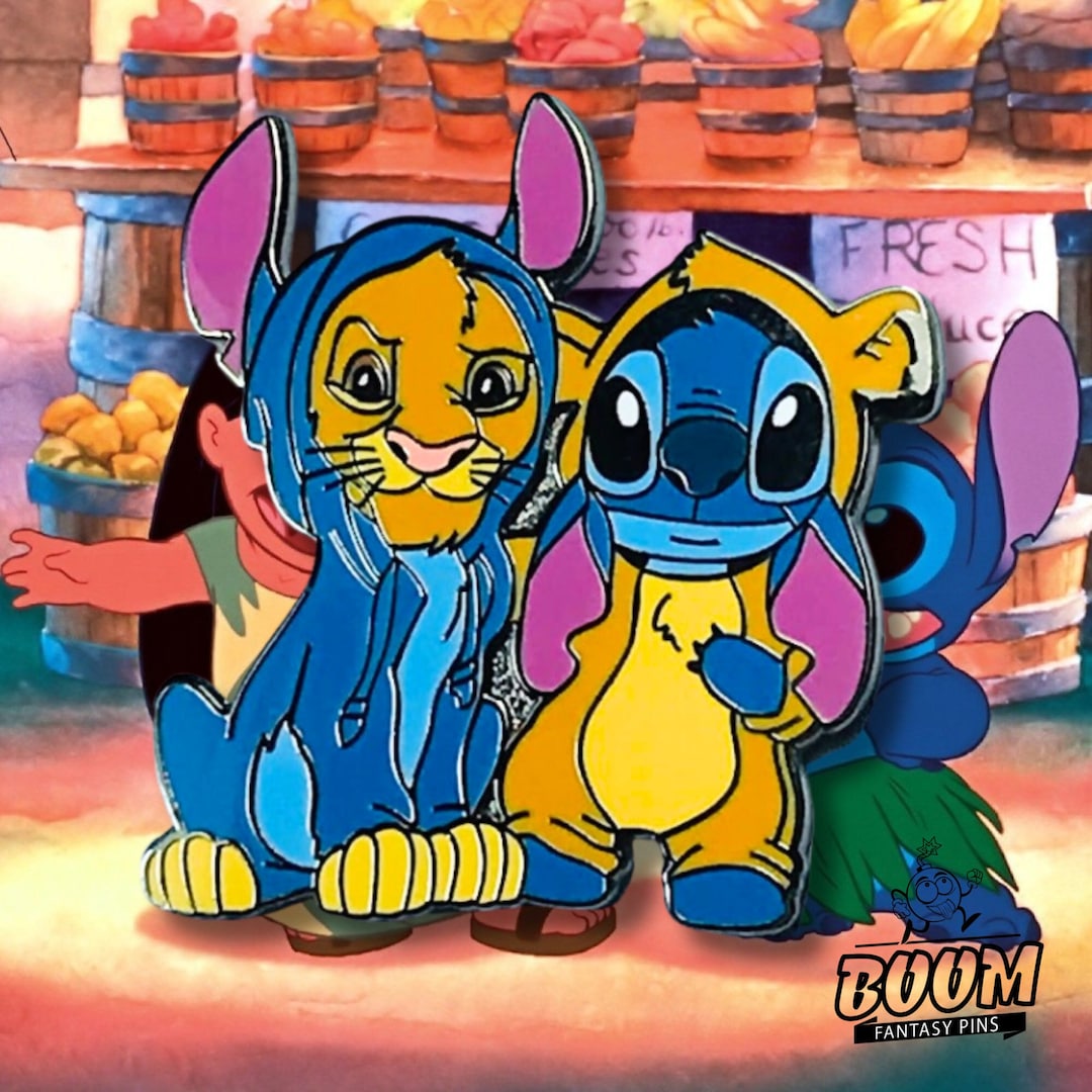 Stitch Pin Simba and Stitch Lilo&stitch: Adorable Disney - Etsy
