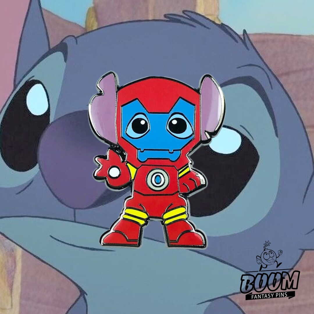 Stitch Pin, Stitch as Iron Man, Lilo&stitch: Adorable Disney Fantasy ...