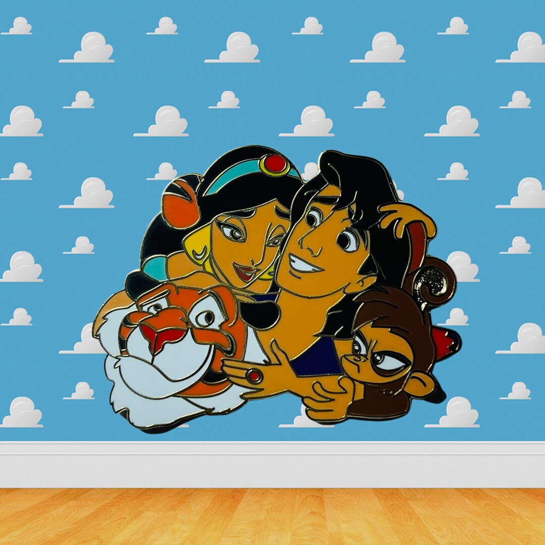 Aladdin Pins Jasmine Abu & Rajah Aladdin: Magical Disney - Etsy