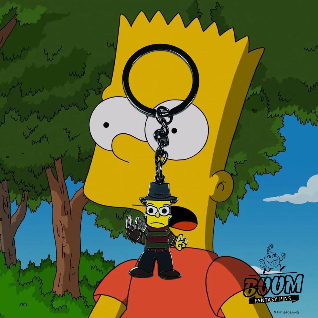 Bart Simpson, the Simpsons: Unique Fantasy Keychain, Simpsons Keychains ...