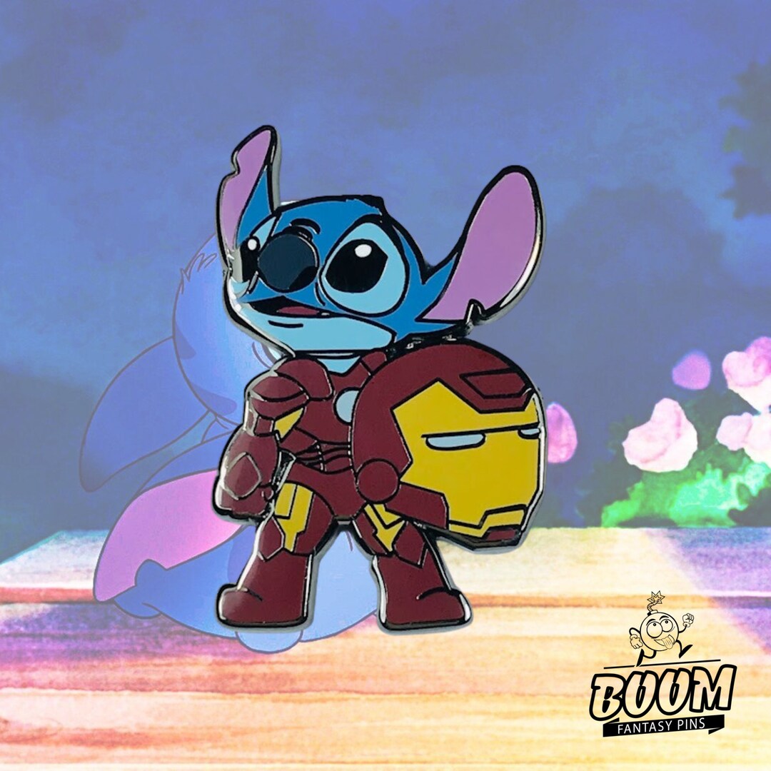 Stitch Pin, Stitch as Iron Man, Lilo&stitch: Adorable Disney Fantasy ...
