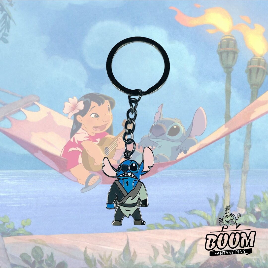Stitch Keychain, Stitch, Lilo&stitch: Adorable Disney Fantasy Keychains ...