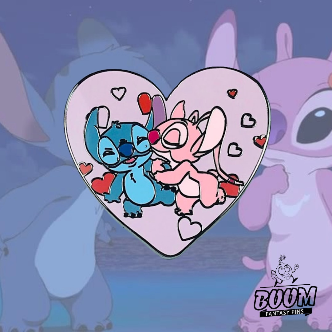 Stitch Pin, Stitch and Angel, Lilo&stitch: Adorable Disney Fantasy Pins ...
