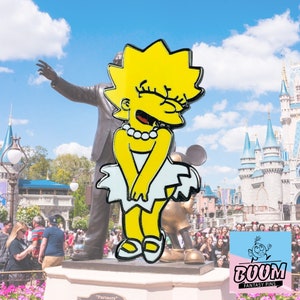 Lisa Simpsons Pin, the Simpsons: Unique Fantasy, Simpsons Pins, Lisa as Marilyn Monroe, Handmade ...