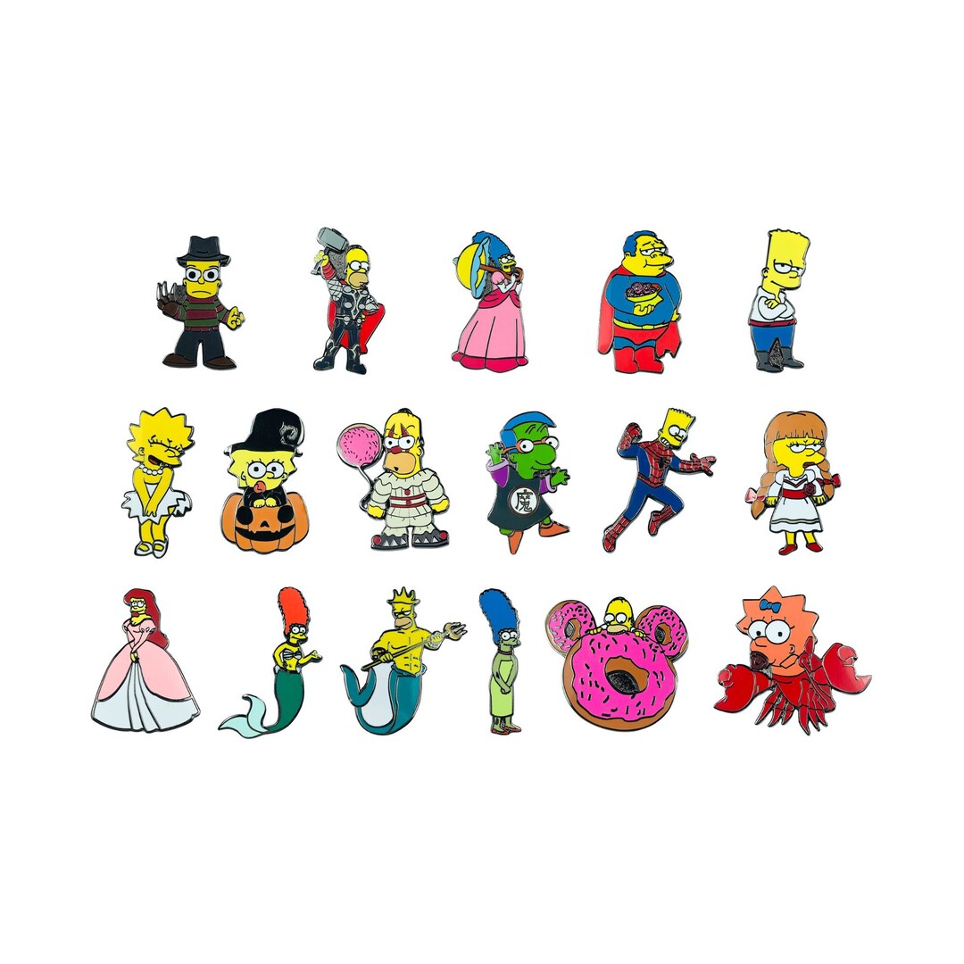 The Simpsons Pins, the Simpsons Collection: Unique Fantasy Pins ...