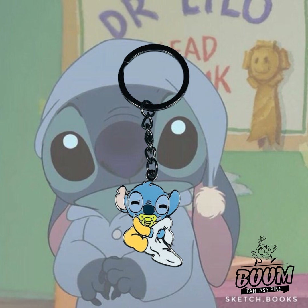 Stitch Keychain, Stitch, Lilo&stitch: Adorable Disney Fantasy Keychains ...