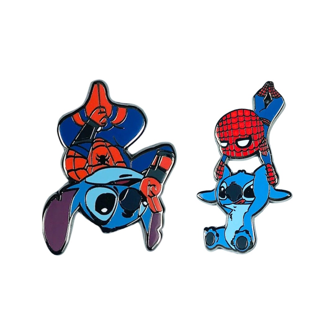 Spider-man and Stitch, Lilo & Stitch, Disney Fantasy Pins, Stitch Pins ...