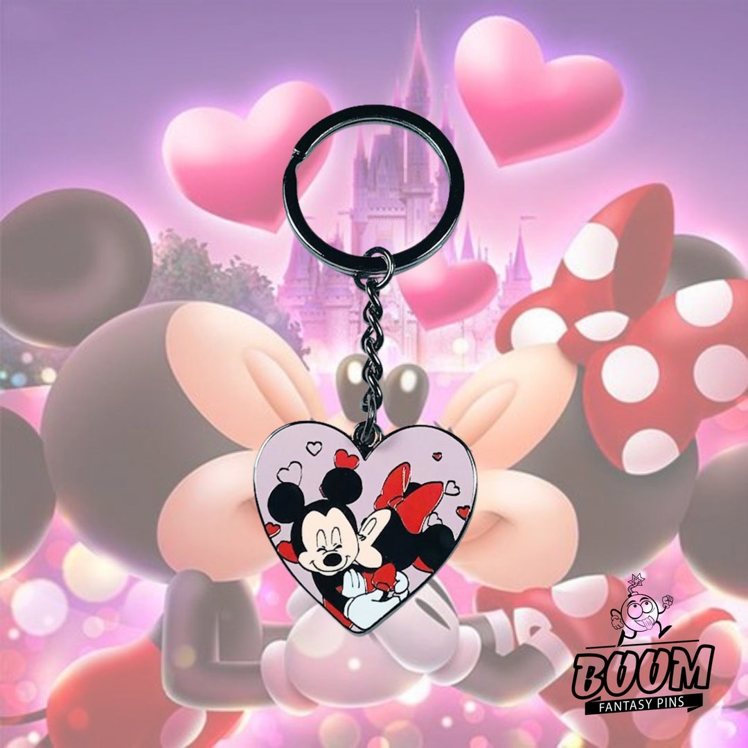 Mickey and Minnie Mouse, Mickey Keychain,adorable Disney Fantasy ...