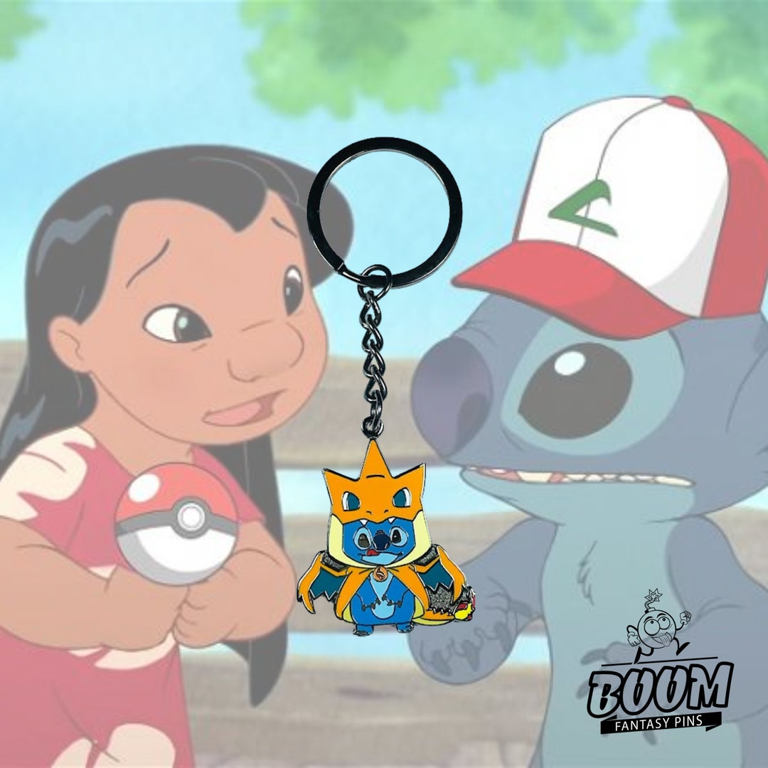 Stitch Keychain, Stitch as Dragonite, Lilo&stitch: Adorable Disney ...
