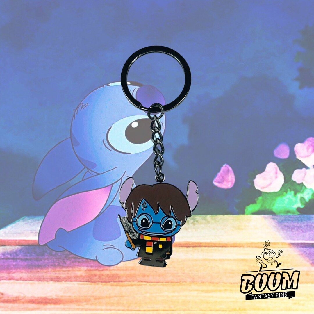 Stitch Keychain, Stitch as Harry Potter, Lilo&stitch: Adorable Disney ...