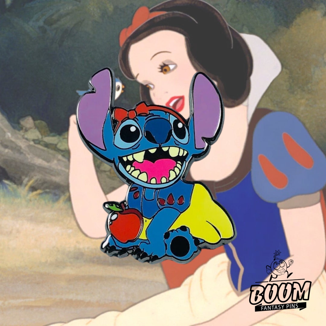 Stitch Pin, Stitch as Snow White, Lilo&stitch:, Adorable Disney Fantasy ...