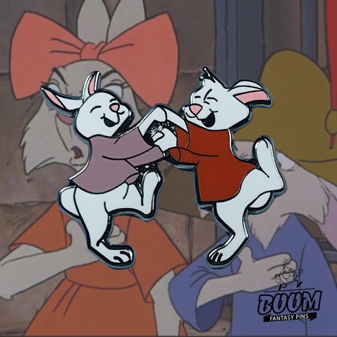 Robin Hood Pin Skippy & Sis Bunny Disney Fantasy Pins the - Etsy