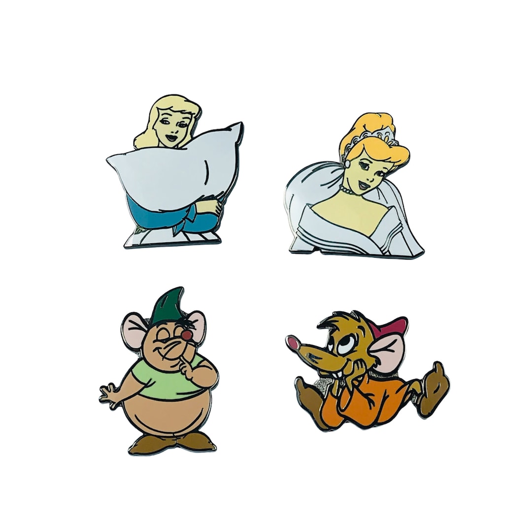 Princess Cinderella Collections Pins, Disney Fantasy, Jaq and Gus ...