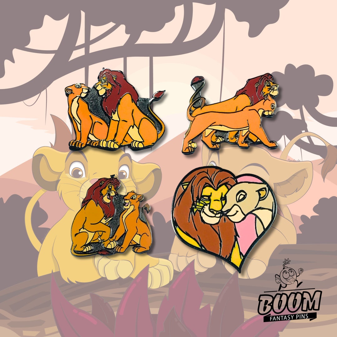 Lion King Pin, Adorable Collection Simba & Nala Smiles Pin, the Lion ...