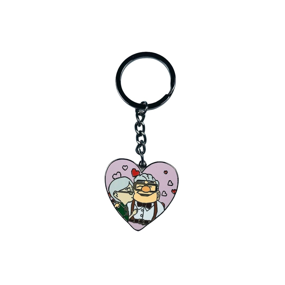 Up! Carl & Ellie Keychain, Up, Disney Fantasy Keychains, Heart ...