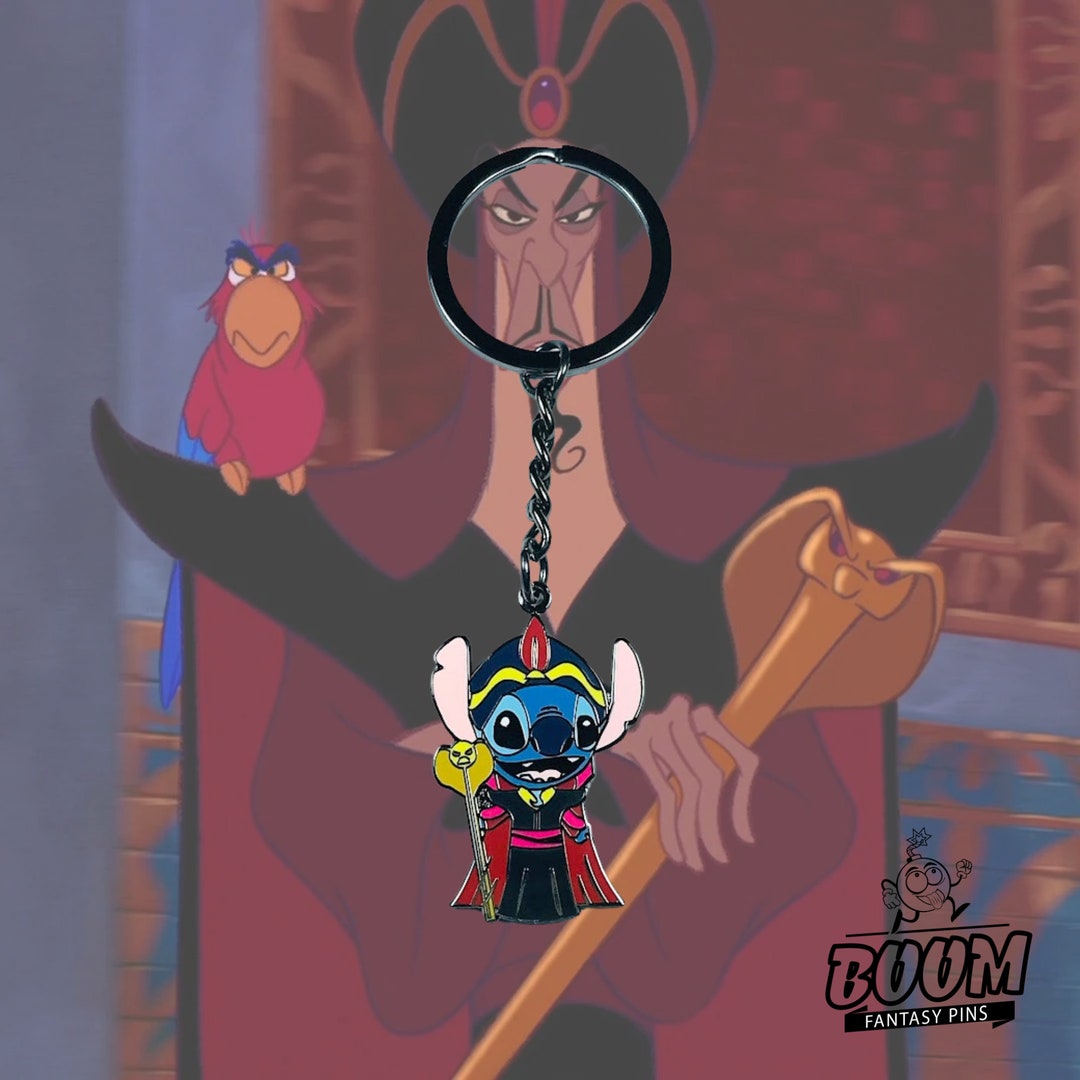 Stitch Keychain, Stitch as Jafar, Lilo&stitch:, Adorable Disney Fantasy ...