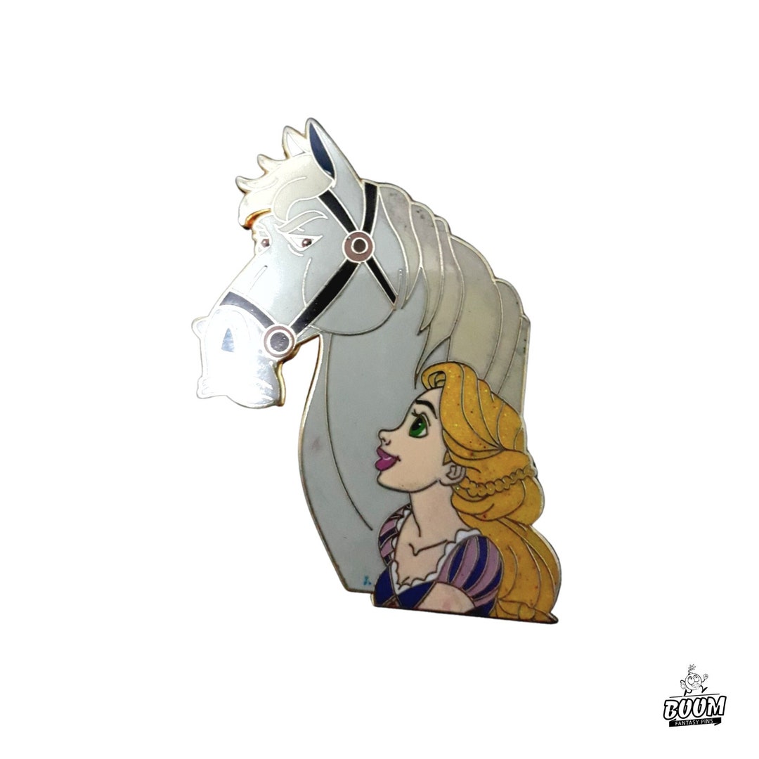 Rapunzel and Maximus From Tangled: Magic Disney Fantasy Pins, Maximus ...