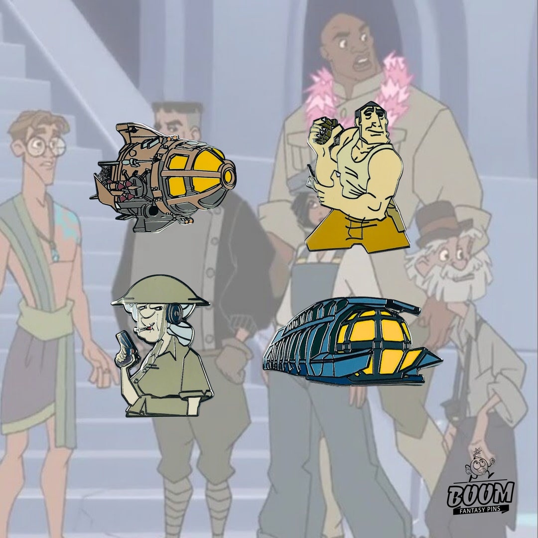Wilhelmina Pin, Atlantis: the Lost Empire, Disney Fantasy Pins, Lyle ...