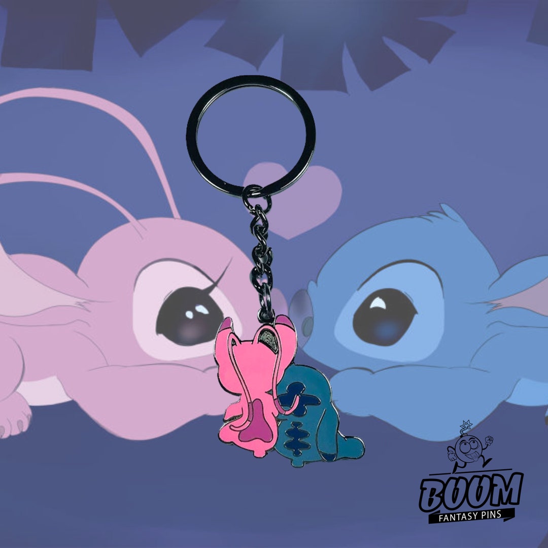 Stitch Keychain, Stitch and Angel , Lilo&stitch: Adorable Disney ...
