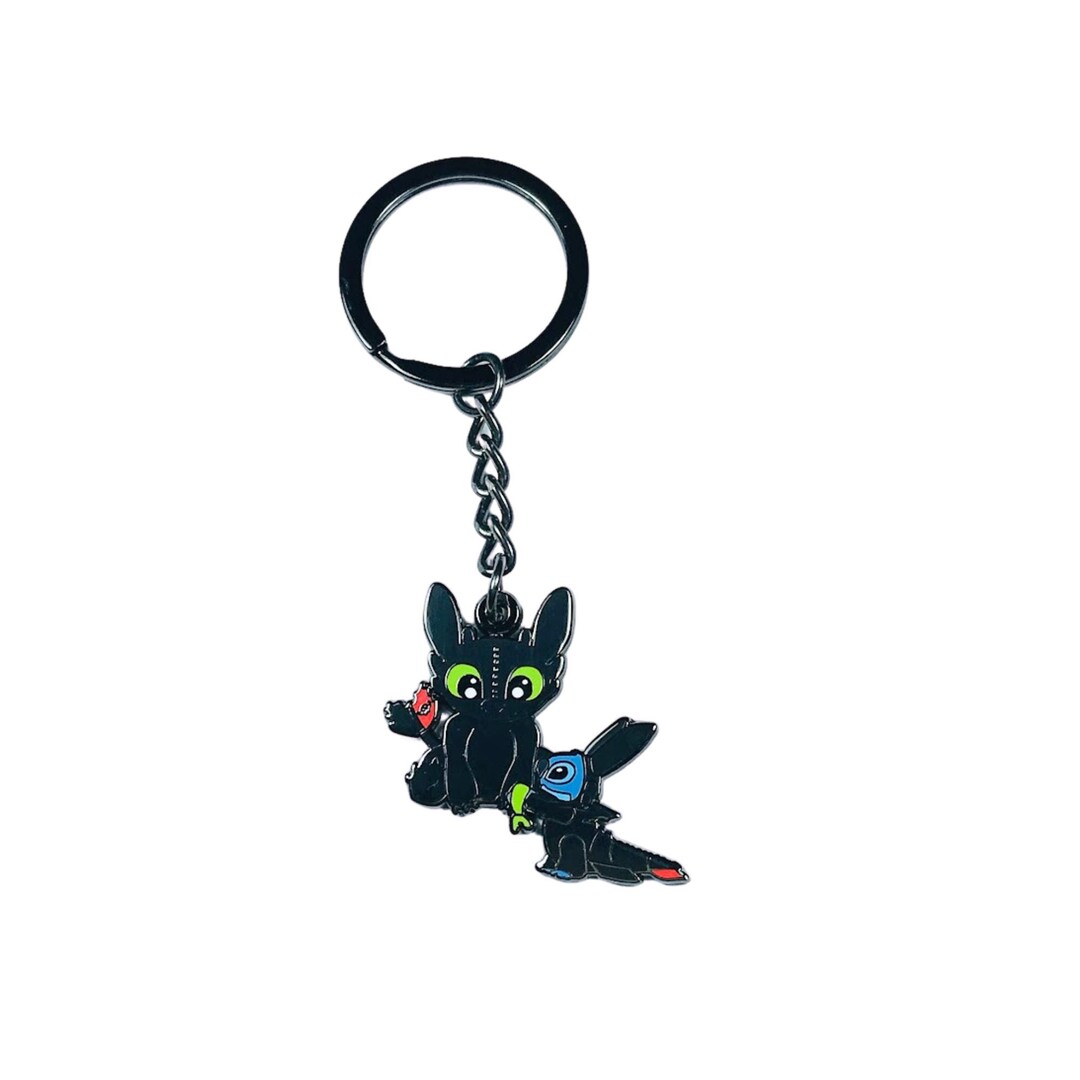 Stitch and Toothless, Lilo&stitch: Adorable Disney Fantasy Keychains ...