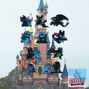 Stitch and Toothless Pins, Adorable Lot Collection, Disney Fantasy Duo ...