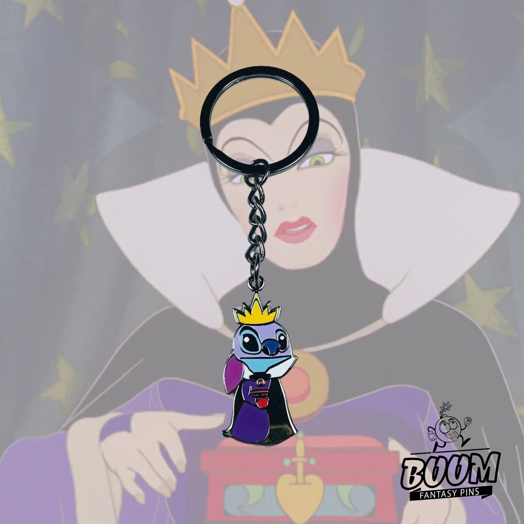 Stitch Keychain, Stitch as Evil Queen, Lilo&stitch: Adorable Disney ...