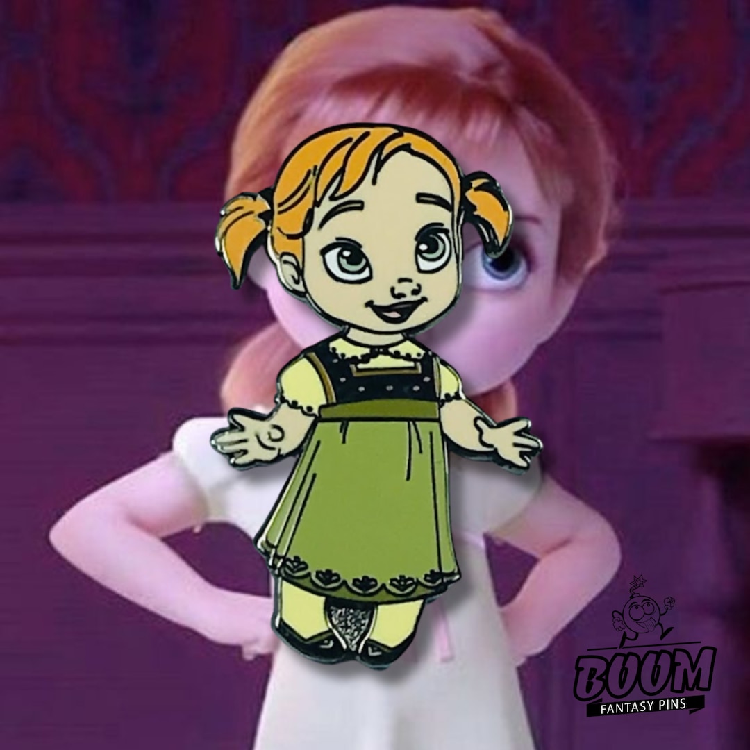 Anna Pin, Anna, Frozen, Cute Disney Fantasy Pins, for Disney Lovers ...