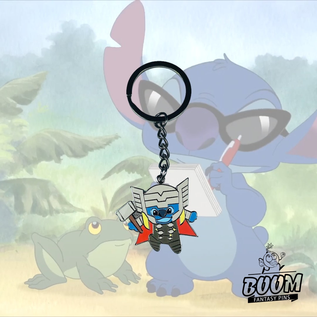 Stitch Keychain, Stitch as Thor, Lilo&stitch: Adorable Disney Fantasy ...