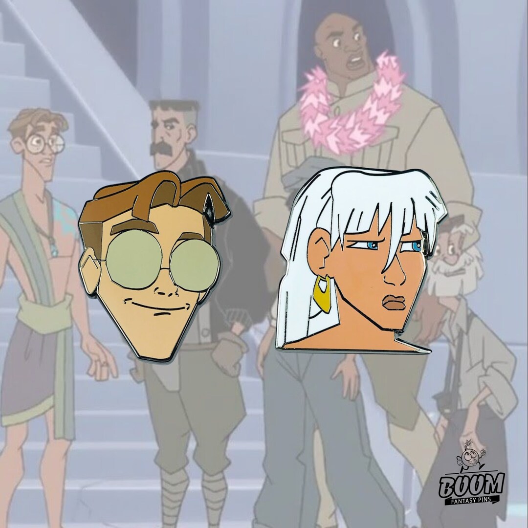 Milo & Kida Enamel Pins, Atlantis: the Lost Empire, Disney Fantasy Pins ...