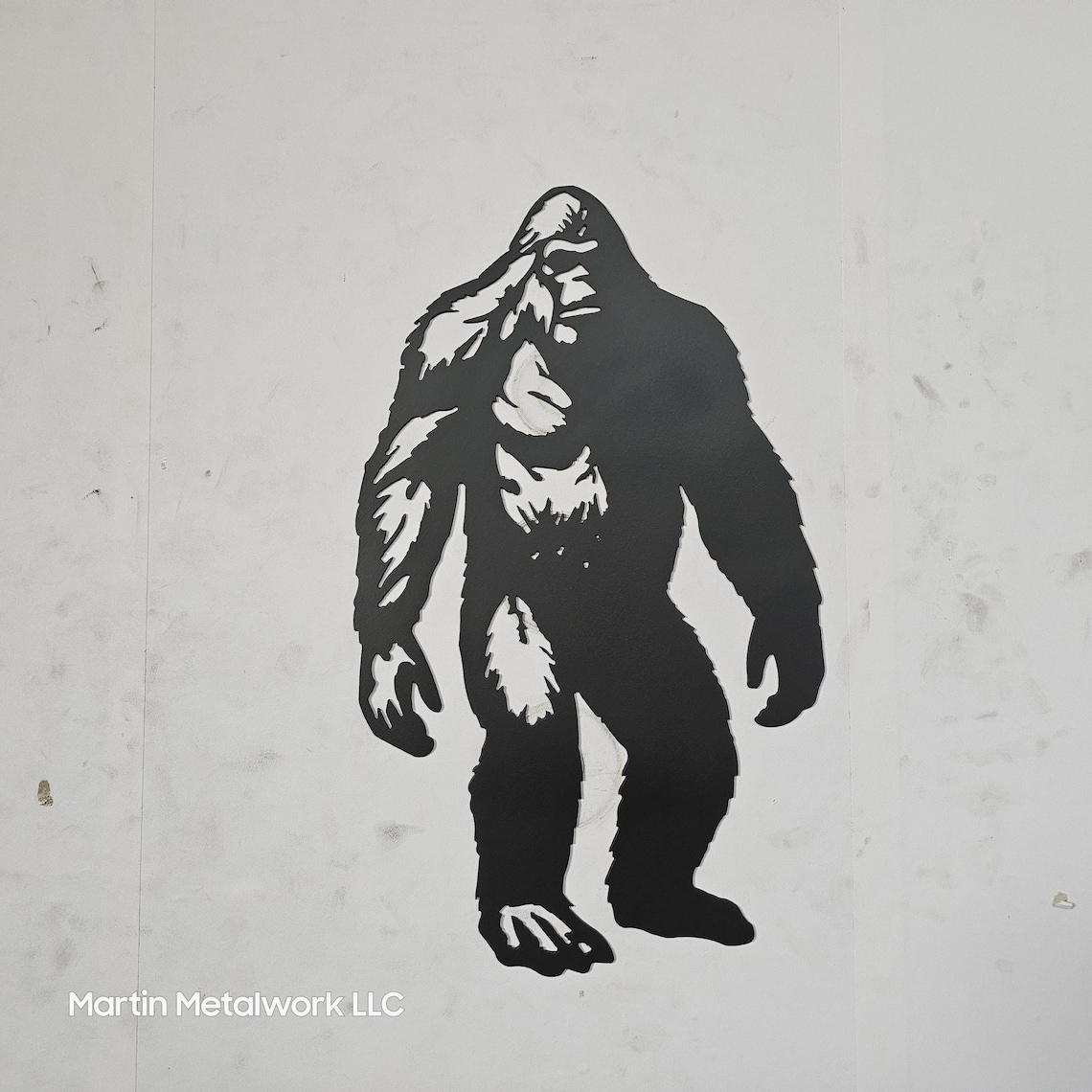 Bigfoot Metal Wall Art: Sasquatch Steel Silhouette - Outdoor Rustic ...