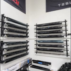 Tint and Vinyl Wrap Rack - Wall Mounted Organizer for Vinyl Rolls ...