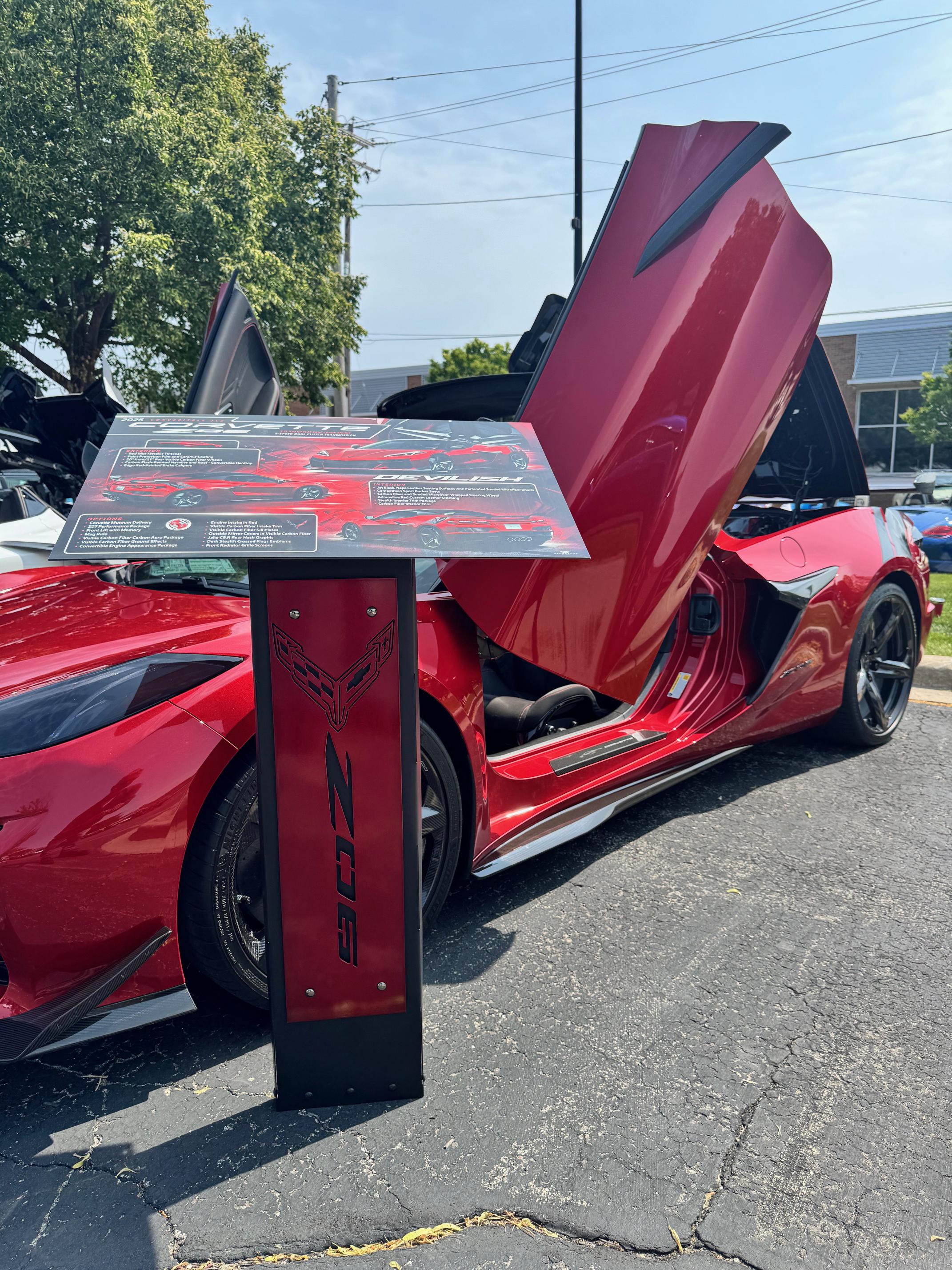 Customizable Car Show Display Stand – Powder Coat Metal Show Board ...
