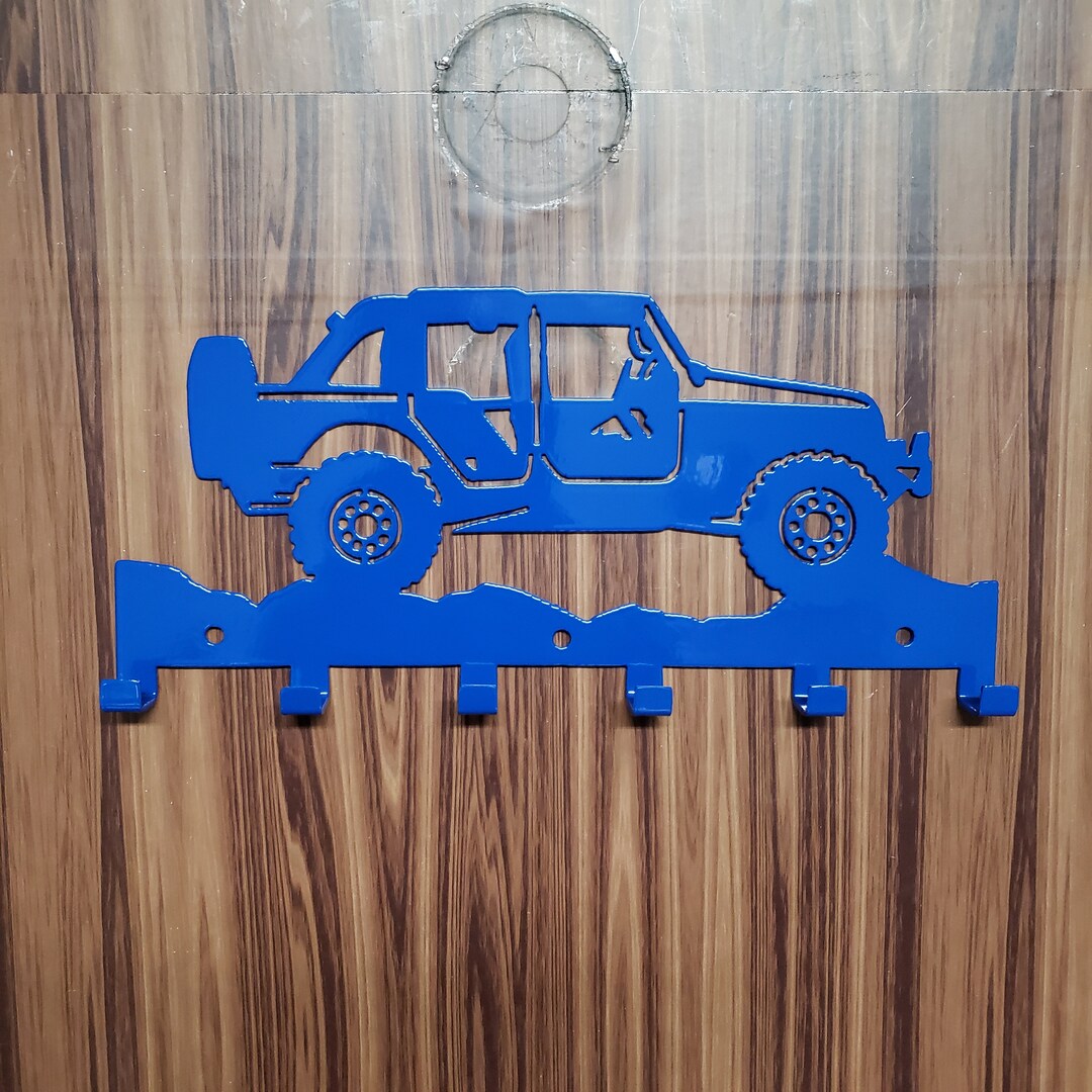 4x4 off Road Wall Hanging Key Holder, Car Lover Wall Mounted Coat Rack ...