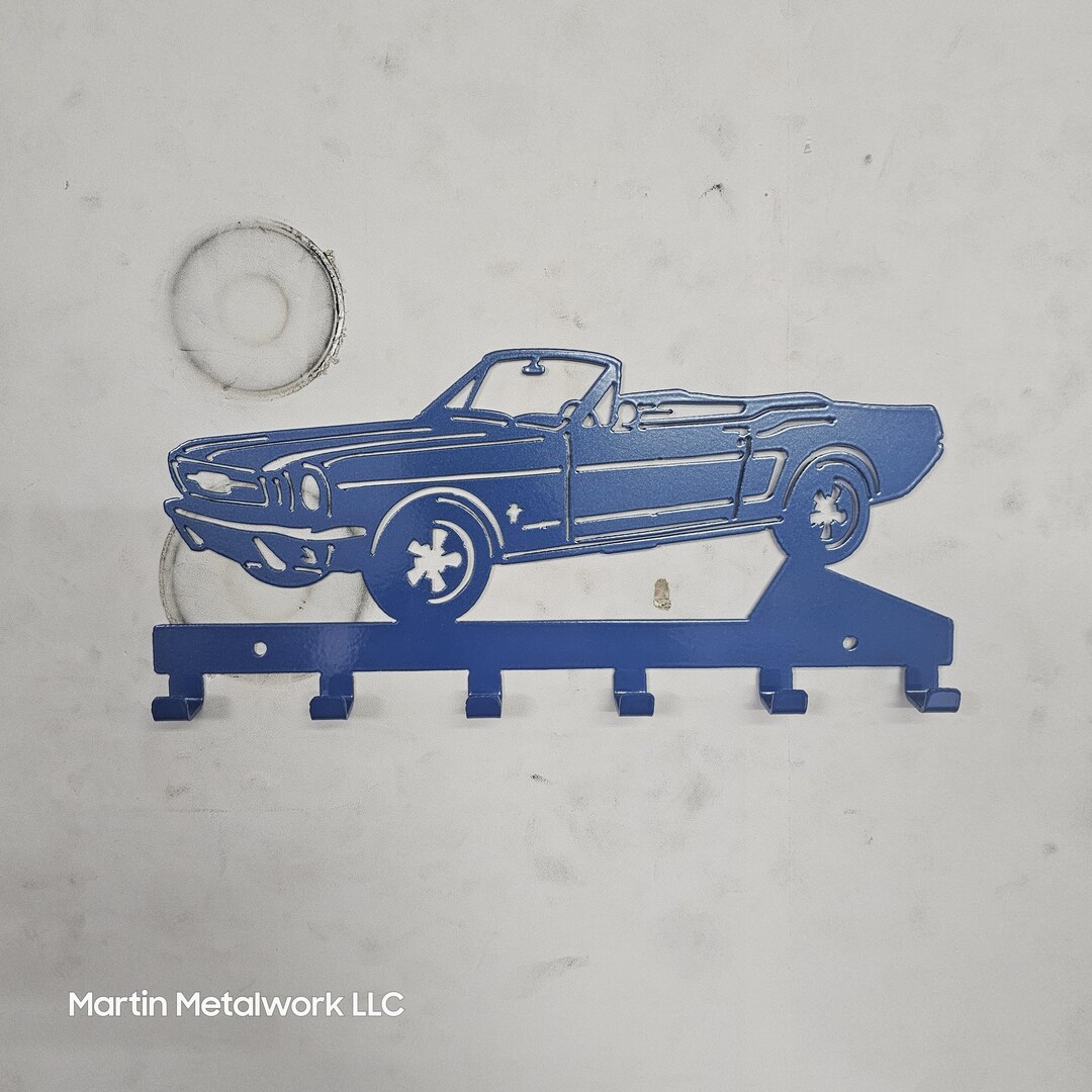 Custom Muscle Car Key Holder - 12" Wall Mounted Key Rack - Sports Car ...