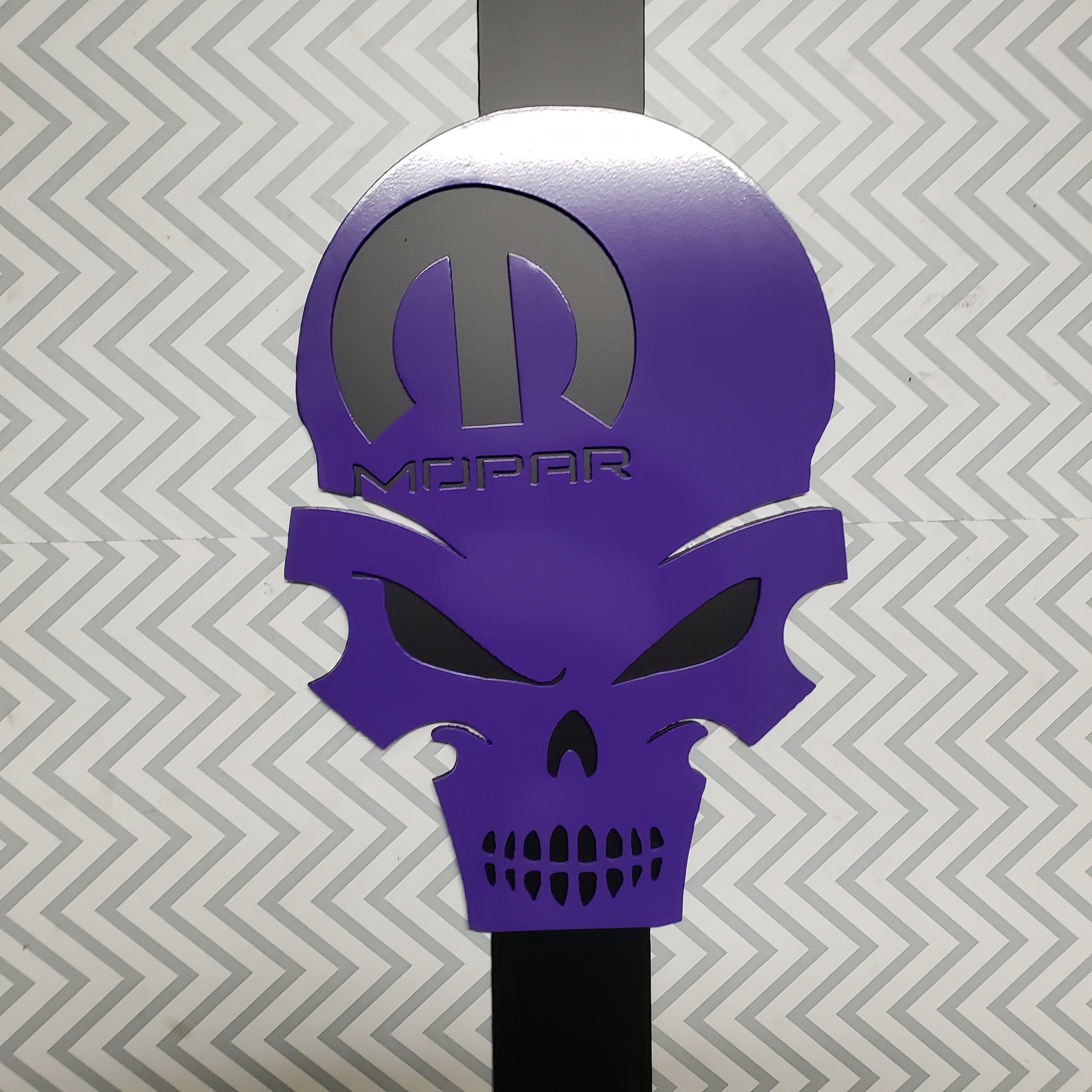 Mopar skull custom hood prop for car shows meets and events | Etsy