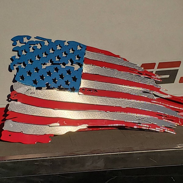 Tattered Flag Svg - Etsy