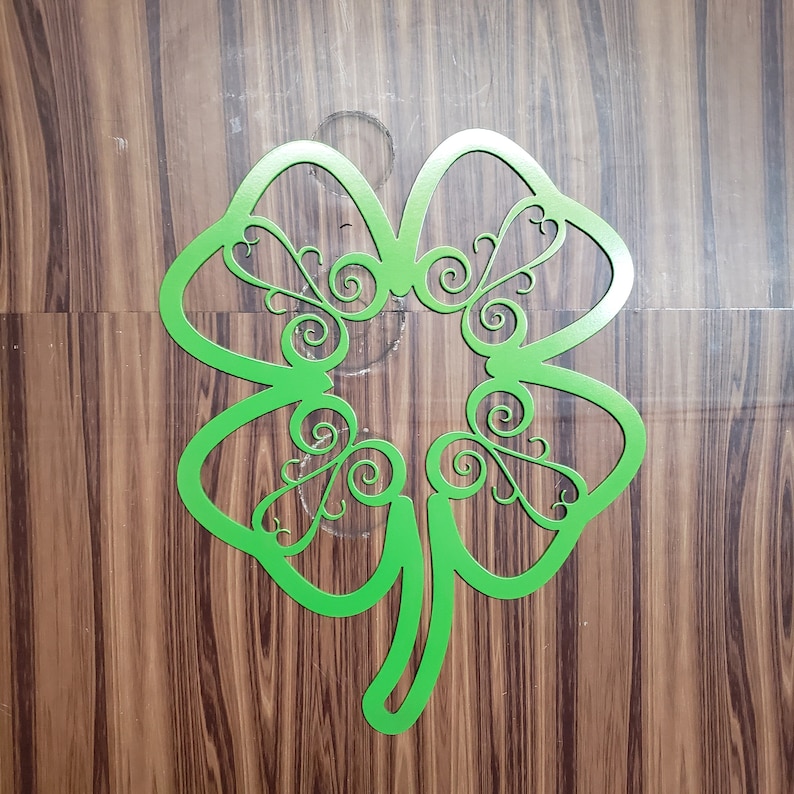 Shamrock 4 Leaf Clover Metal Sign | Etsy