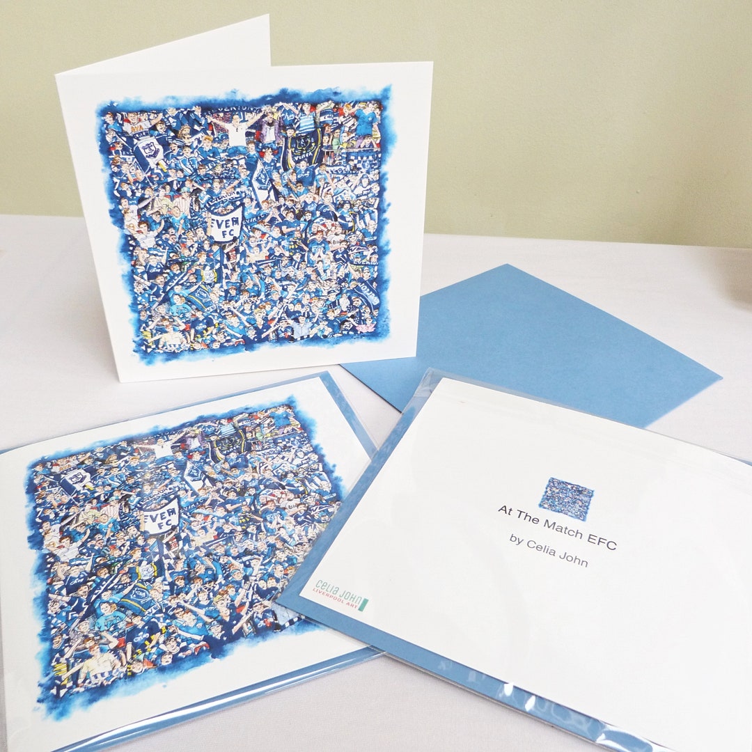Everton 'at the Match' Card & Envelope - Etsy