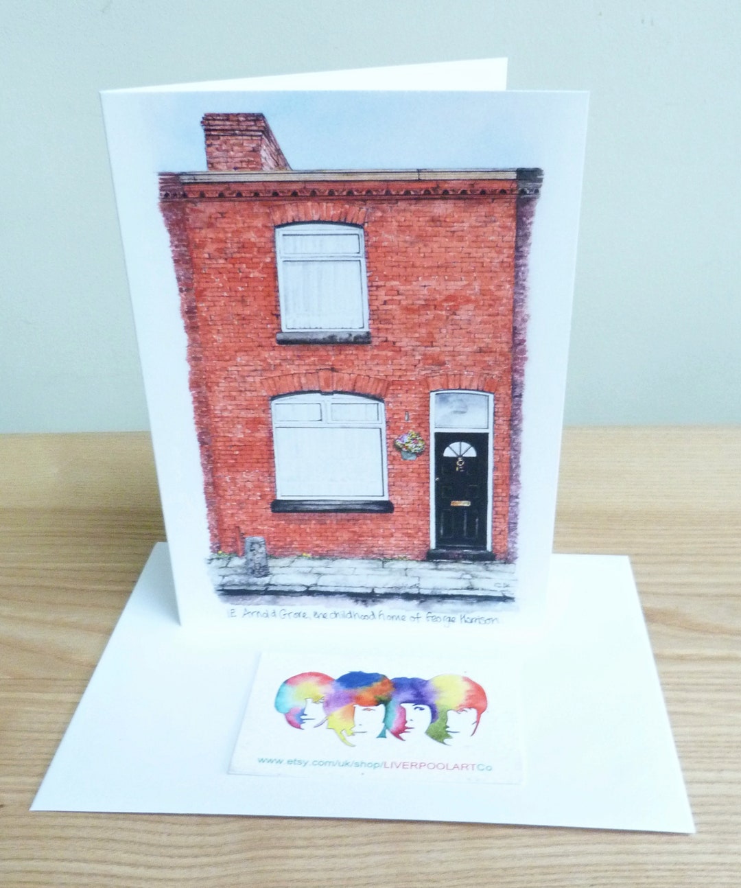 George Harrisons House Card & Envelope - Etsy