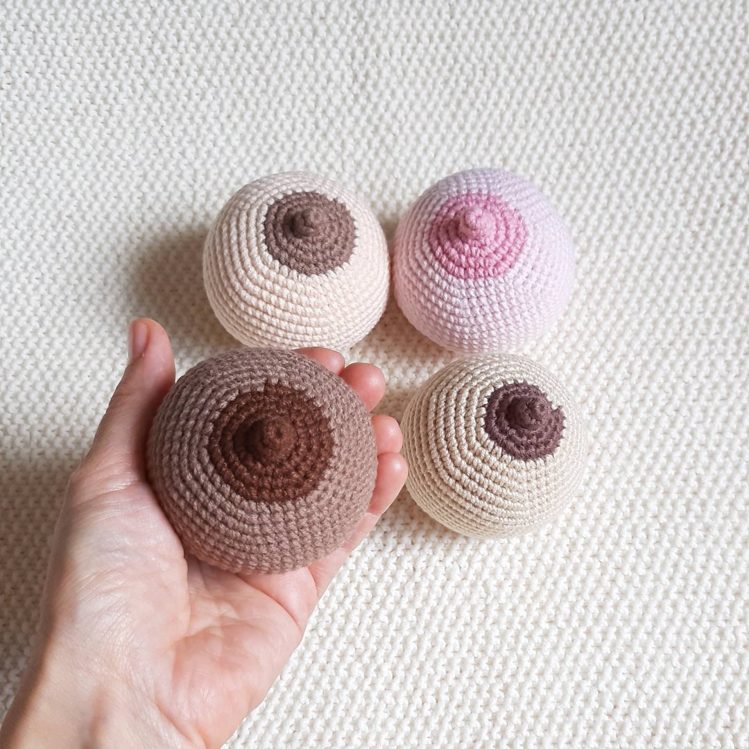 Breastfeeding Model, Breast Teaching Aid, Knit Boob Stress Ball ...