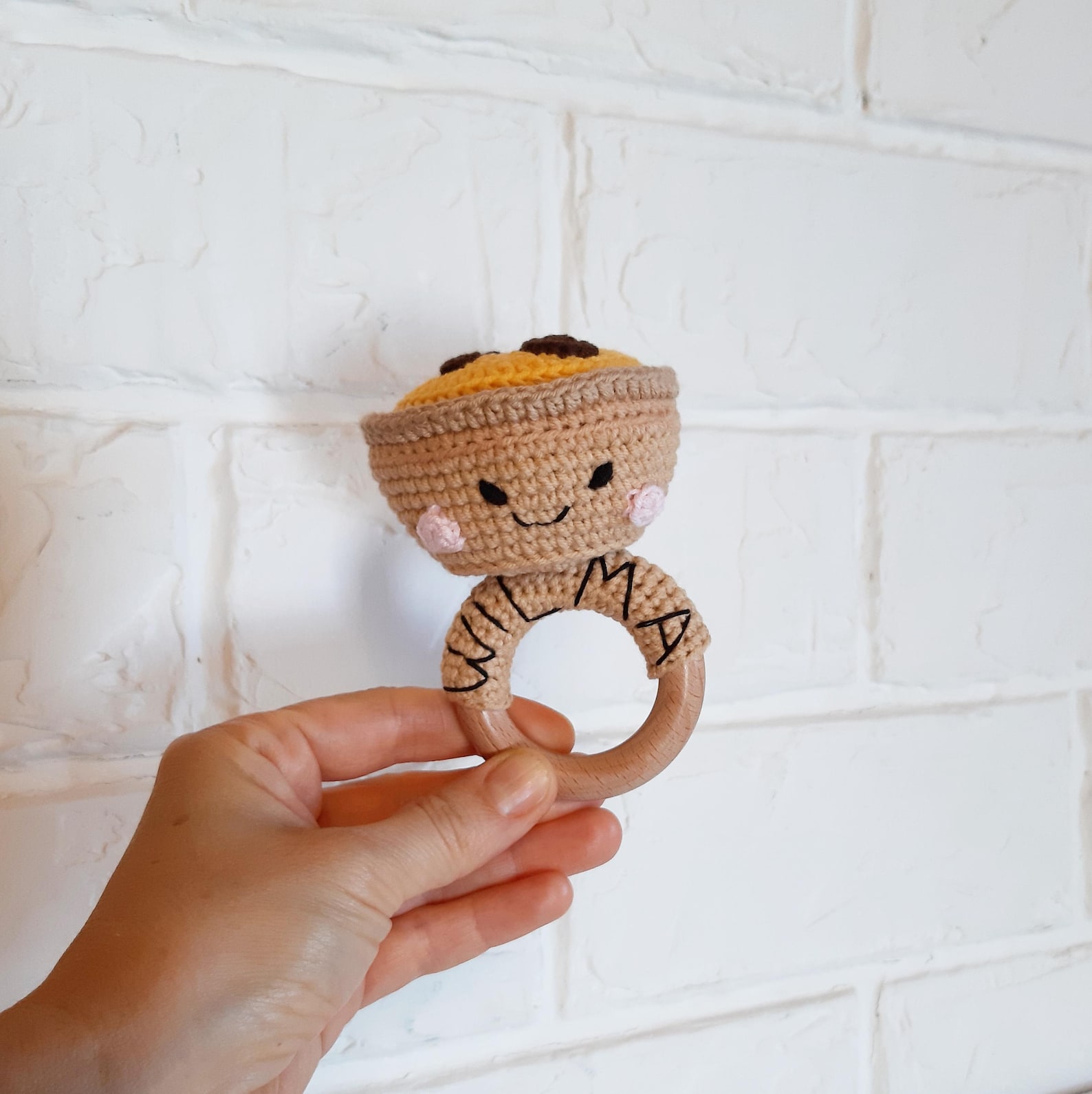 Cake Baby Rattle, Cannoli Baby Toy, Portuguese Pastel De Nata Toy ...