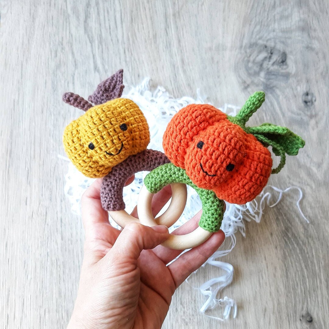 Halloween Baby Gift My 1st Halloween Crochet Pumpkin Rattle - Etsy