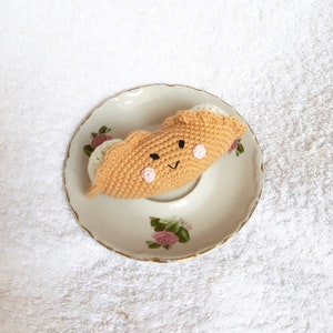 Crochet Cannoli Pdf Pattern, Cannoli Stuffed Ornament Amigurumi Pattern ...