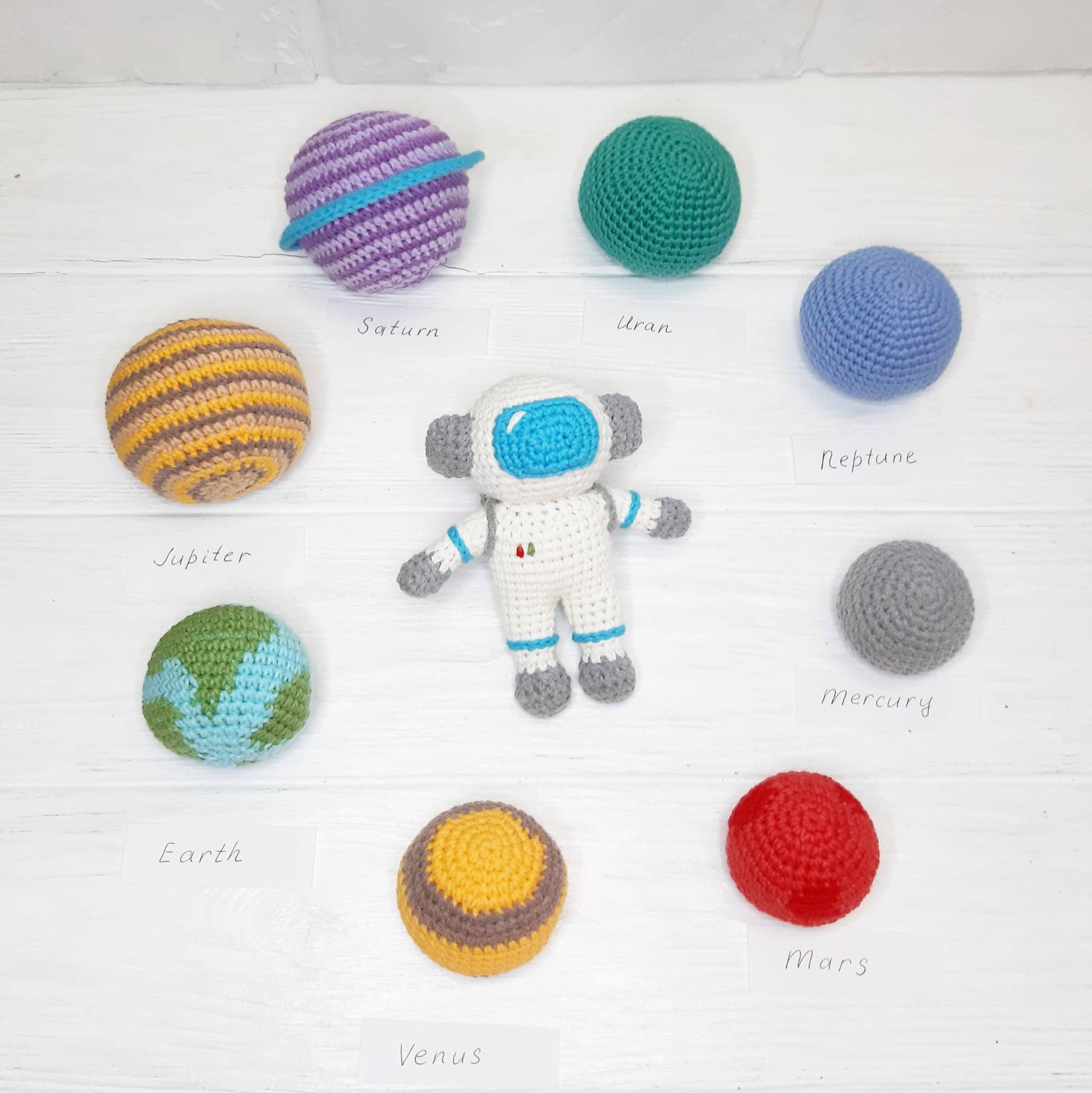 Crochet Educational Solar System With Eight Planets: Earth, Jupiter ...
