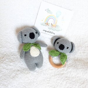 Koala Baby Personalized Rattle, Baby Announcement Rattle Koala Baby ...