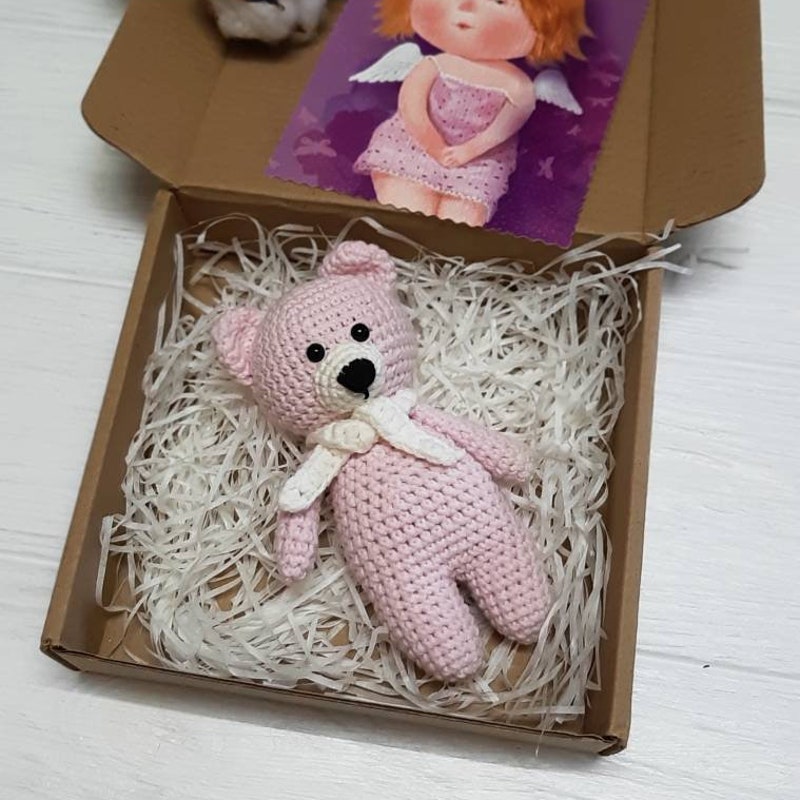 Pink Teddy Bear - Etsy